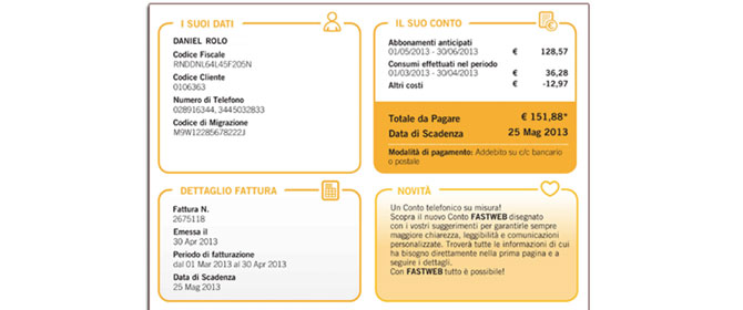 Come passare al conto elettronico con Fastweb » SosTariffe.it